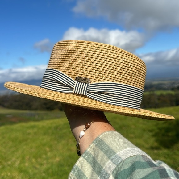 sun n sand | Accessories | Sun N Sand Boater Hat Summer Spring Hat Tan ...